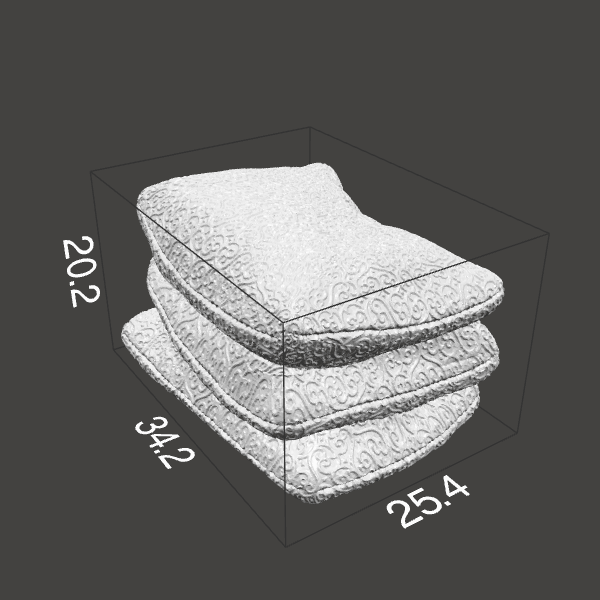 Stack of Pillows - 3D Model - Studia3D