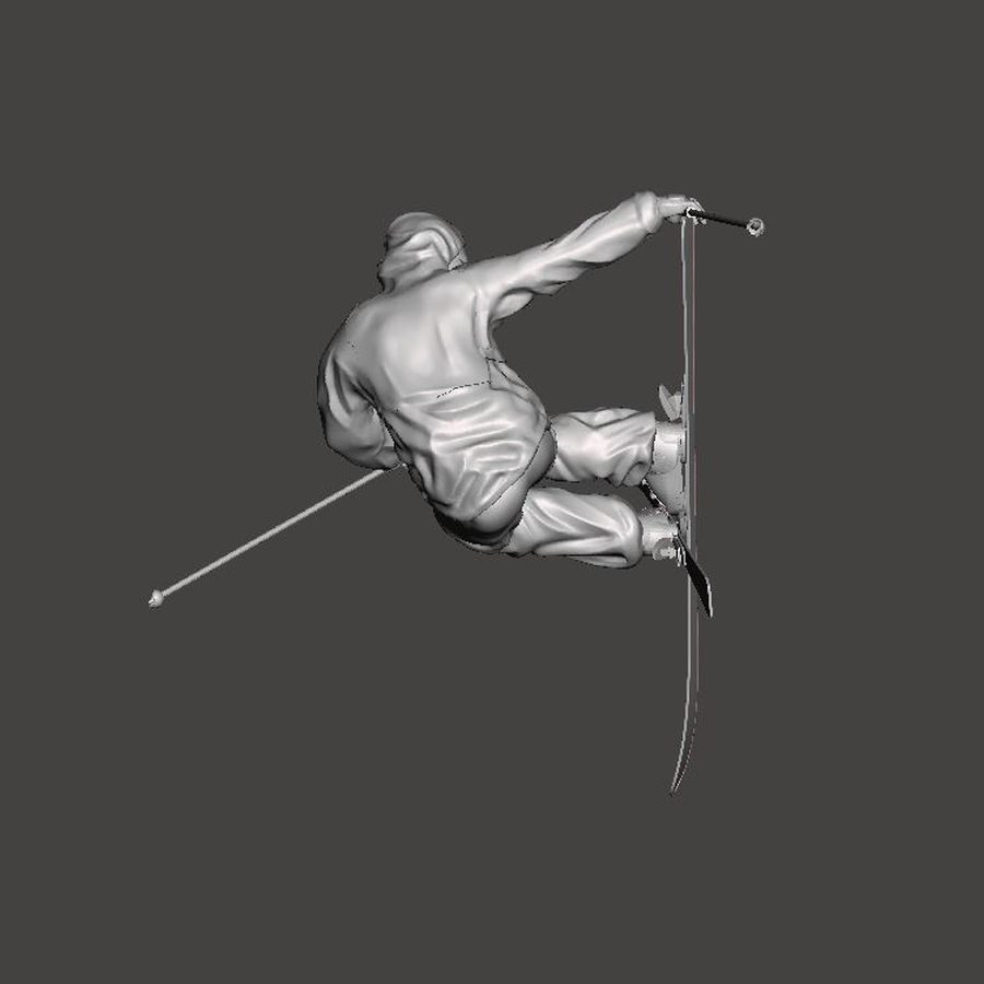 Freestyle skier - 3D model - Studia3D