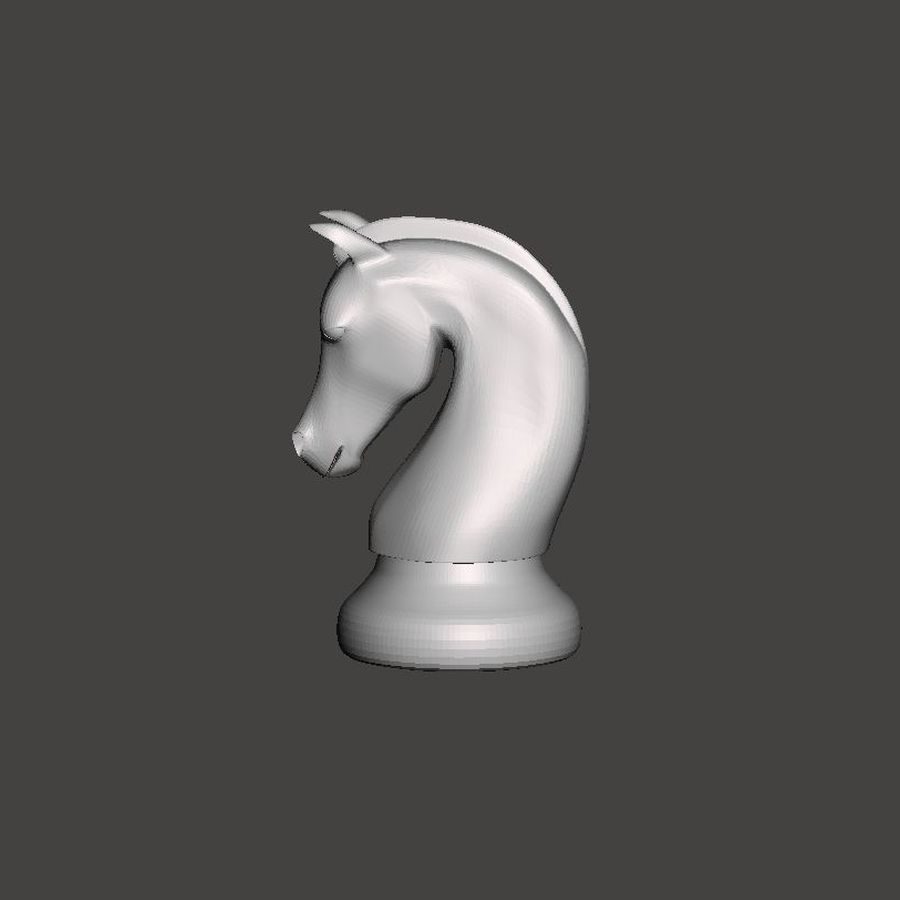 Knight Chess Piece - 3D Model - Studia3D