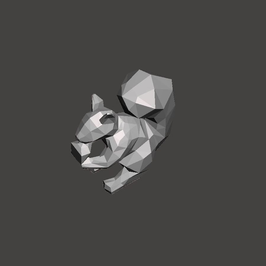 Squirrel with a Nut - 3D model - Studia3D