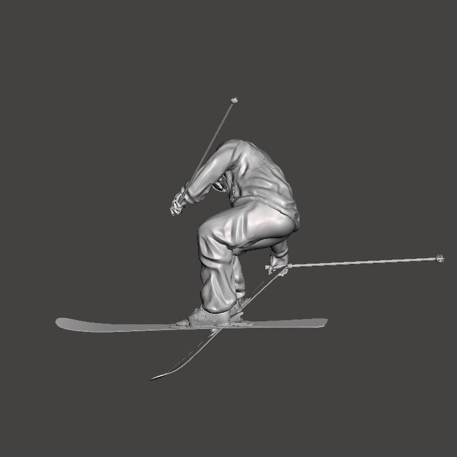 Freestyle skier - 3D model - Studia3D