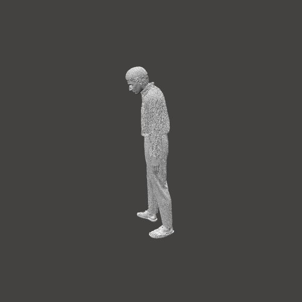 Man looking down - 3D model - Studia3D