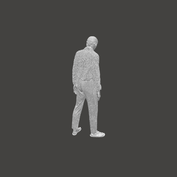 Man looking down - 3D model - Studia3D