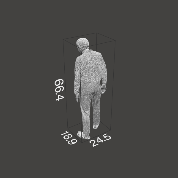 Man looking down - 3D model - Studia3D