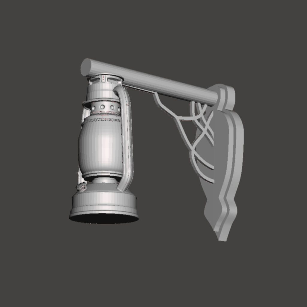 Kerosene Oil Lantern Kerosene Lamp (Large) - 3D Model - Studia3D
